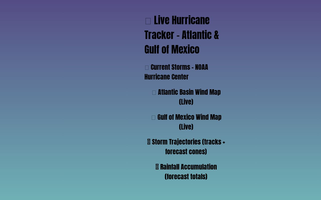 GulfStorms.com | Real-Time Hurricane Tracking, Forecasts & Live Maps